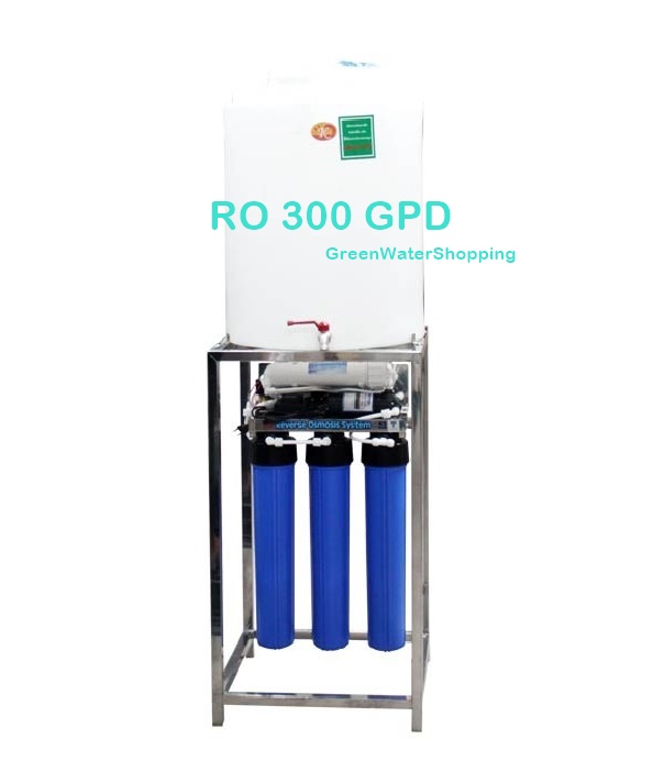 เครื่องกรองน้ำ RO 20 นิ้ว 150 GPD / 300 GPD แบบมีถังสำรองน้ำ 100 ลิตร ...